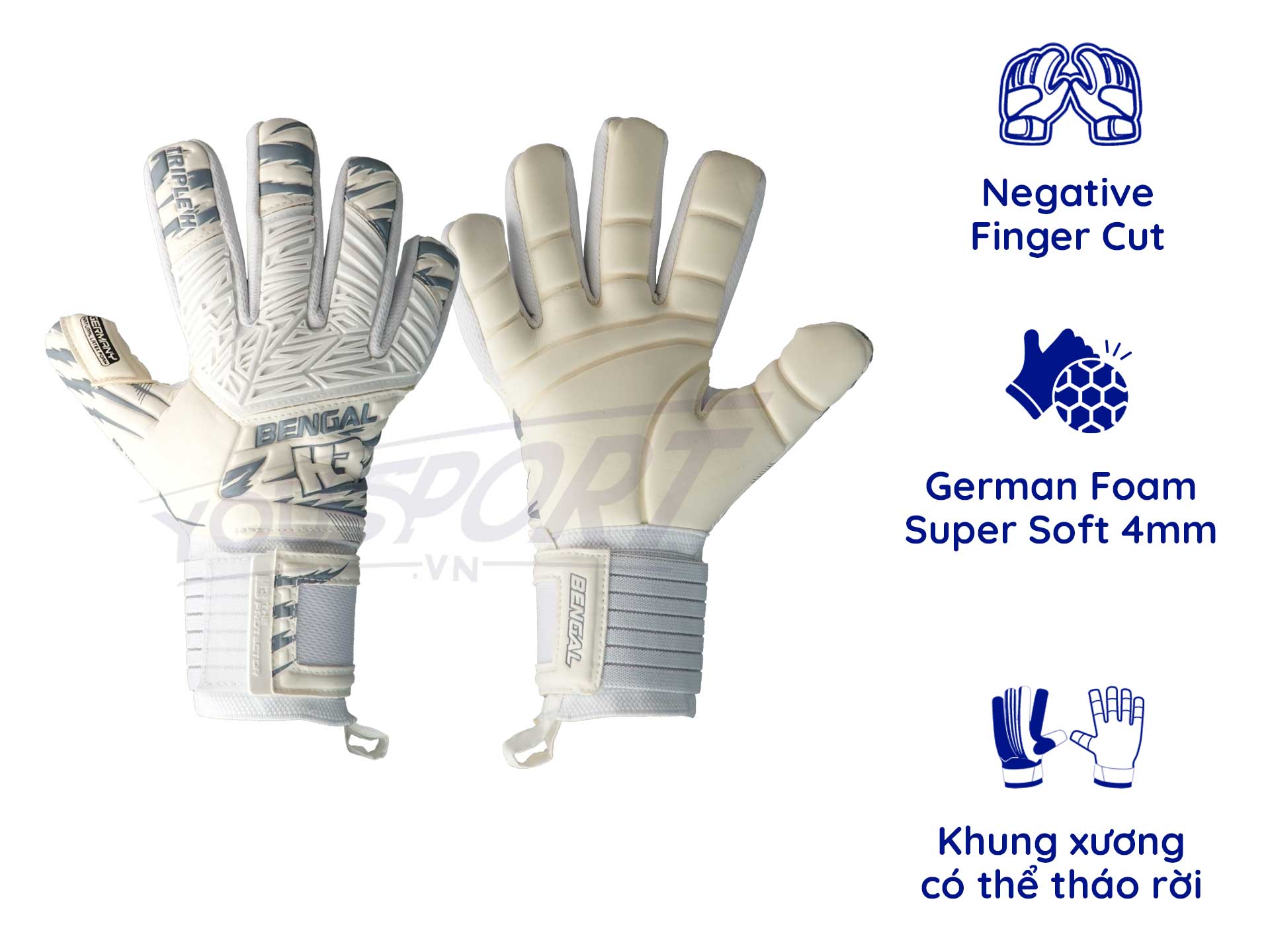 Găng Tay Thủ Môn H3 Bengal Chính Hãng | YouSport