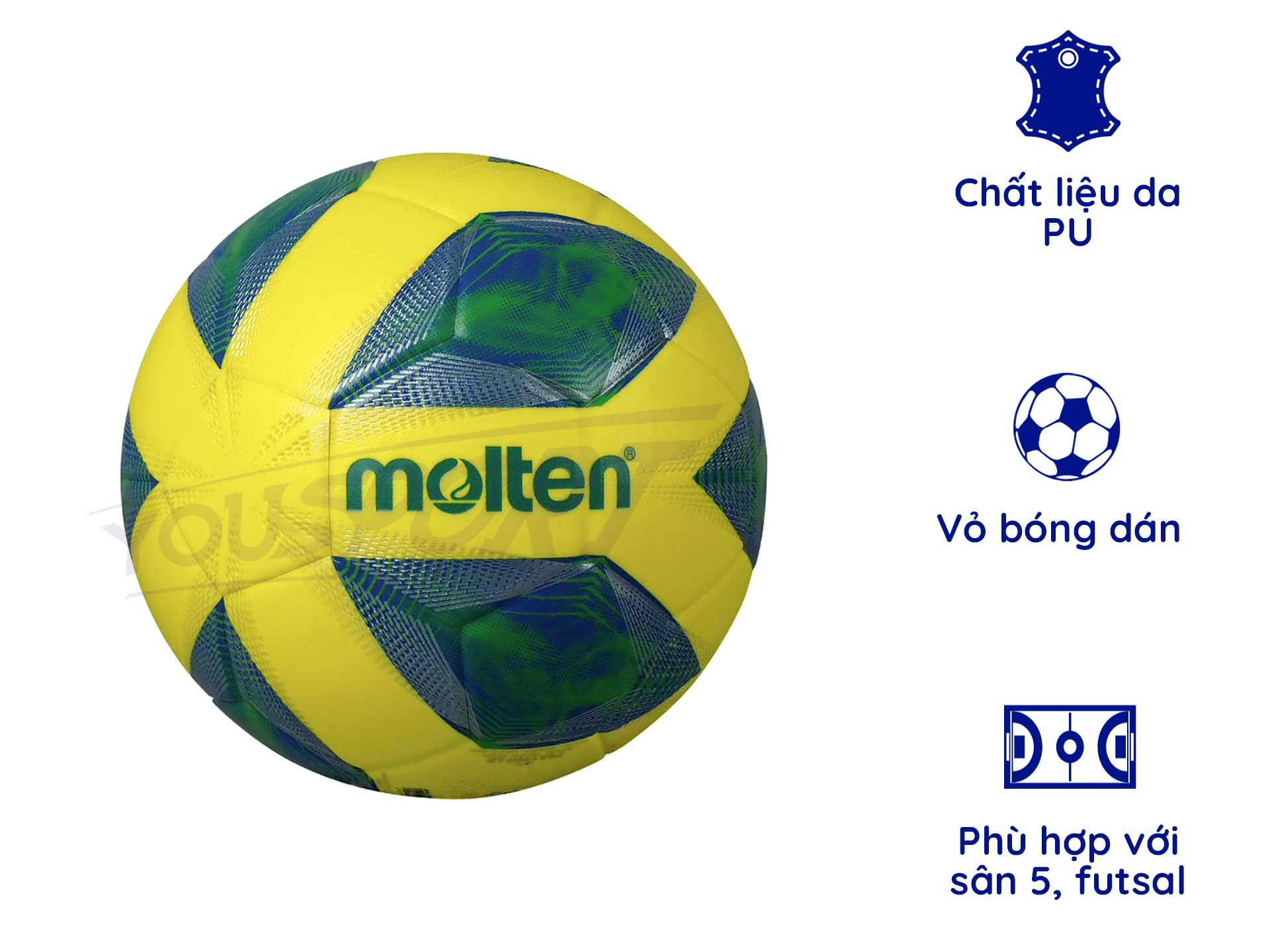Quả bóng đá Futsal Molten tiêu chuẩn F9A1510 | YouSport